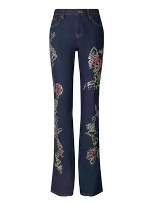 TORY BURCH Embellished Bootcut Jeans