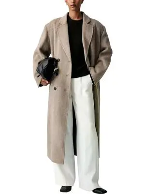 VICOLO Double-breasted Coat - Neutrals