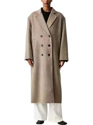 VICOLO Double-breasted Coat - Neutrals