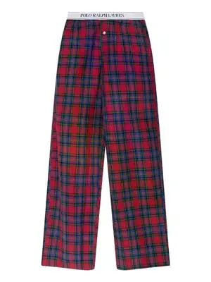 Polo Ralph Lauren Tartan-print Pyjama Bottoms - Red