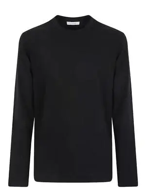CRUCIANI Crew-neck Long-sleeve Sweater - Black