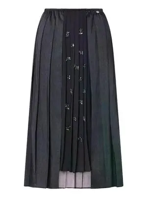 LIU JO Pleated Skirt With Jewel Embroidery
