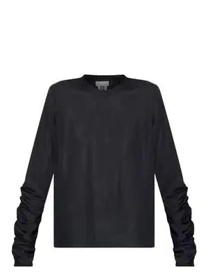 Noir Kei Ninomiya Ruched Long-sleeve Top Black