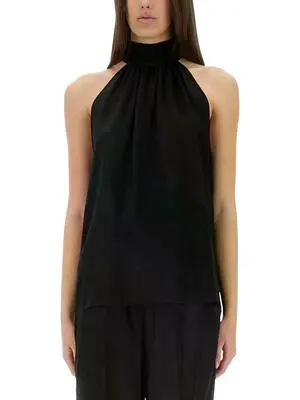 TOM FORD Lavalliere Halterneck Top - Black