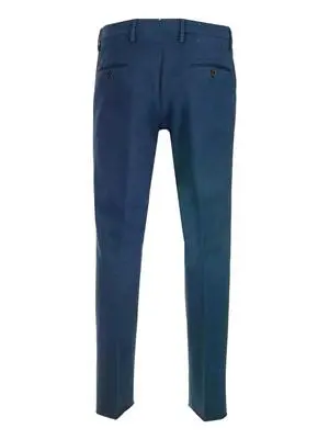 Al Duca D'aosta Cotton-drill Straight-leg Trousers - Blue