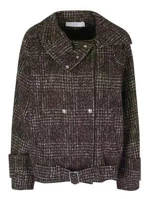 IRO PARIS Inja Tweed Belted Jacket - Brown