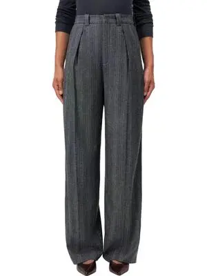 DRYKORN Aduct Pinstripe-pattern Trousers - Grey