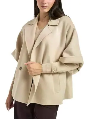 MAX MARA Double-breasted Short-sleeve Coat