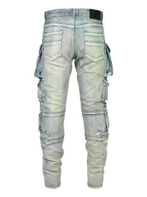 BREATH Belt-loops Jeans - Blue