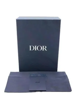 Dior 2000-2026 Mini Oblique Canvas Saddle Buckle Messenger Bag Crossbody Bag - Black