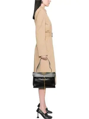 VALENTINO 2018-2026 Medium Smooth Calfskin Vring Top Handle Bag Satchel