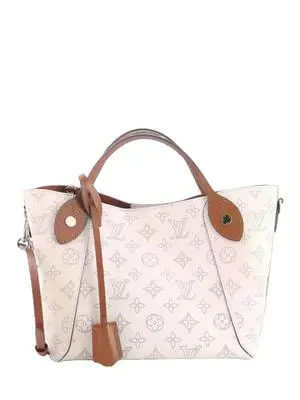 LOUIS VUITTON Hina Handbag Mahina Leather Pm Shoulder Bag - Grey