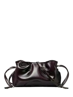 Tory Burch Ella Distressed Drawstring Pouch - Brown