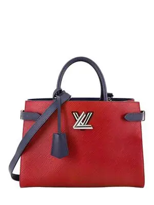 LOUIS VUITTON Twist Epi Leather Tote Bag Red