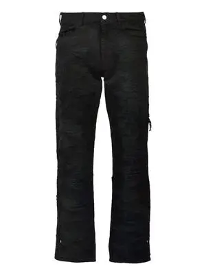 Matthew Williamson Rip-and-repair Washed Jeans - Black