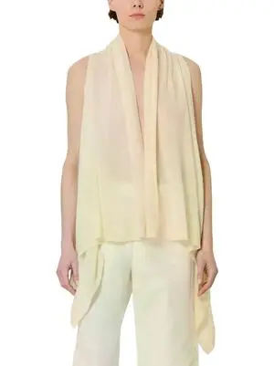 SA SU PHI Two Ways Poncho Blouse - Neutrals