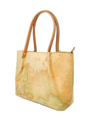 ALVIERO MARTINI 1° CLASSE Geo Classic World-map Tote Bag
