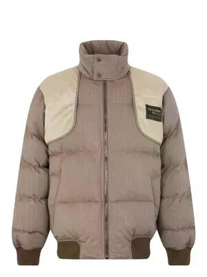 Moschino Logo-patch Padded Jacket - Brown