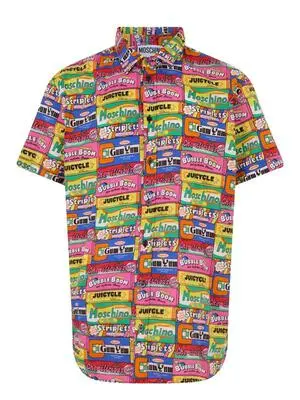 Moschino Graphic-print Short-sleeve Shirt - Blue