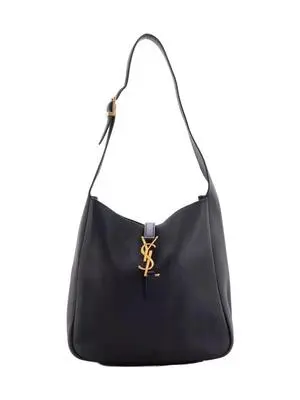 Saint Laurent Le 5 A 7 Supple Leather Small Hobo Bag - Black
