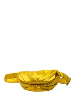 Bottega Veneta 2012-2026 Satin The Body Pouch Belt Bag - Yellow