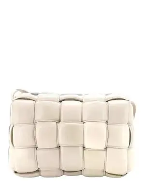 Bottega Veneta Cassette Padded Maxi Intrecciato Leather Crossbody Bag - Neutrals