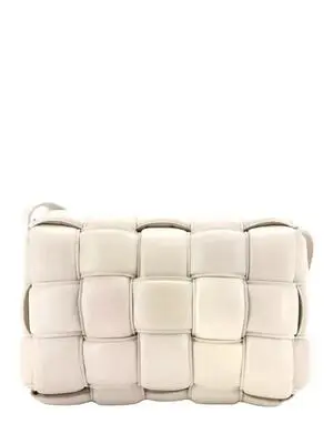 Bottega Veneta Cassette Padded Maxi Intrecciato Leather Crossbody Bag - Neutrals