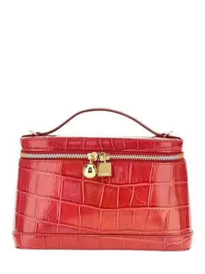 JACQUEMUS Croc-effect Leather Tote Bag