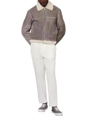 Officine Générale Isaac Shearling Jacket - Grey