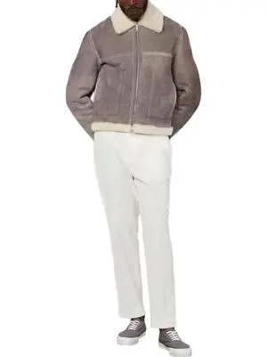 Officine Générale Isaac Shearling Jacket - Grey