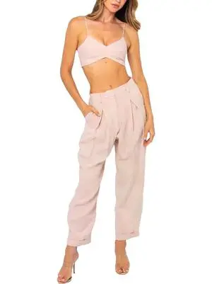 JBQ Kai Pleated Trousers Pink