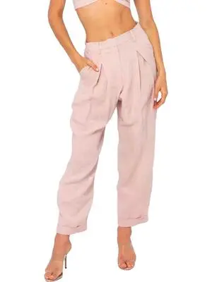 JBQ Kai Pleated Trousers Pink