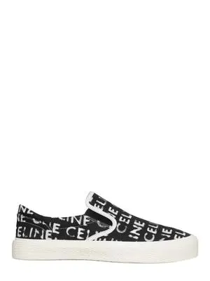 Celine CELINE ELLIOT SLIP-ON In CELINE PRINTED CANVAS White