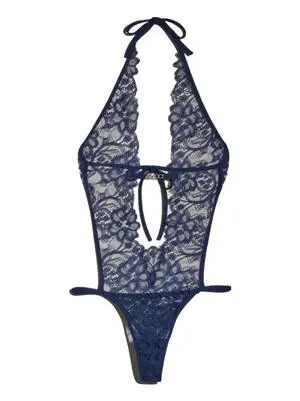 Gucci Floral Lace Bodysuit - Blue