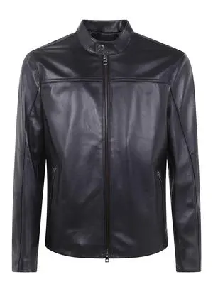Michael Kors Zip-up Racer Jacket - Black