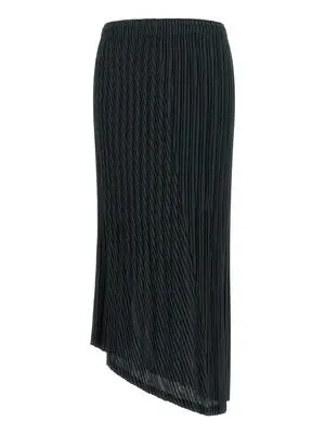Issey Miyake Unfurling Pleats' Skirt - Blue