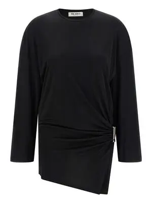 Attico Metallic Detail Dress - Black