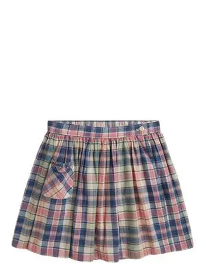 RALPH LAUREN Check-pattern Ruffled Skirt