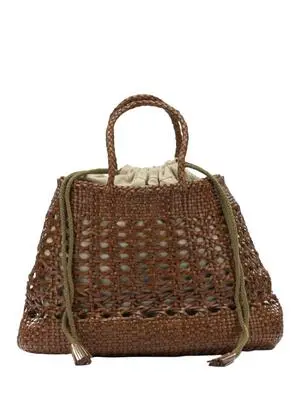 Dragon Diffusion Santa Cano Woven Tote Bag - Brown