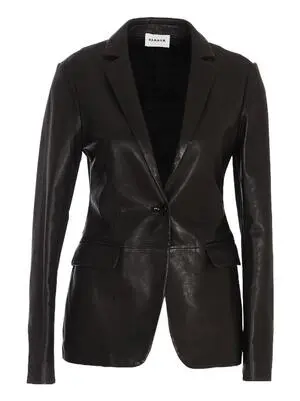 P.A.R.O.S.H Single-breasted Leather Blazer