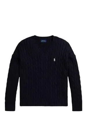 POLO RALPH LAUREN Cable-knit V-neck Sweater