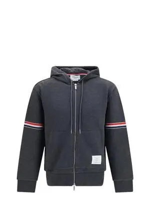 THOM BROWNE Thom Browne 4-Bar Zip-Up Hoodie