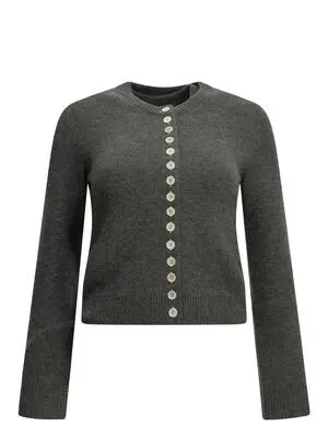 Celine Two-piece Ribbed Knit Set - Grey