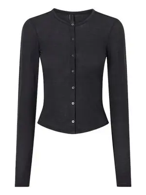 SKIMS Slim-fit Knit Top - Black