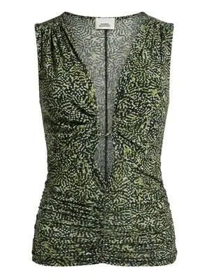 Isabel Marant Étoile Colorful Sleeveless Top - Yellow