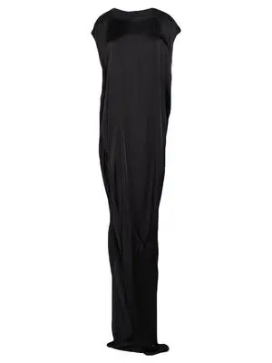 Rick Owens Sleeveless Solid Satin Dress - Black