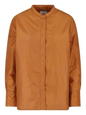 Aspesi Snap-front Collarless Jacket - No