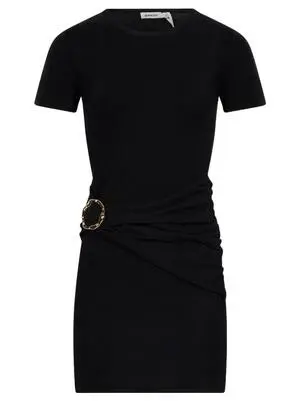 Simkhai Leni Short-sleeved Buckle Detailed Dress - Black