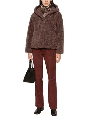 Ba&sh Mid Rise Flared Trousers Brown