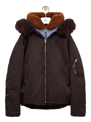 Loewe Reversible Insulated Hooded Jacket - Brown